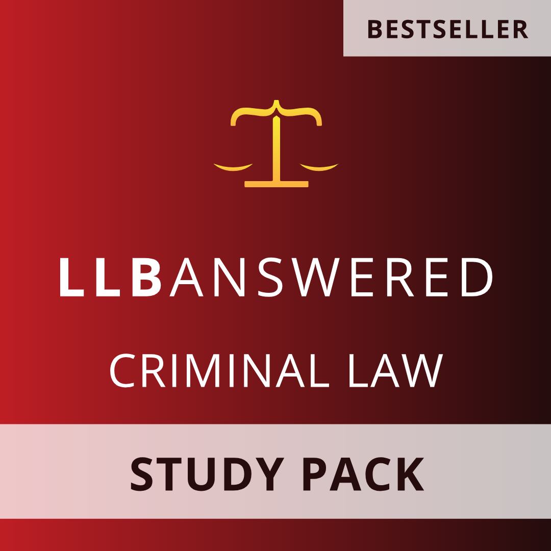Criminal Law Study Notes - LLB Study Pack (Core Guide and Case Book ...